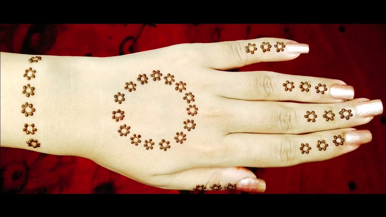 simple mehndi girlish mehndi designs mehandi ki design - YouTube