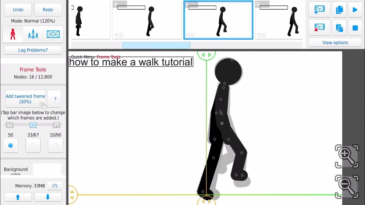Walk tutorial (stick nodes) - YouTube