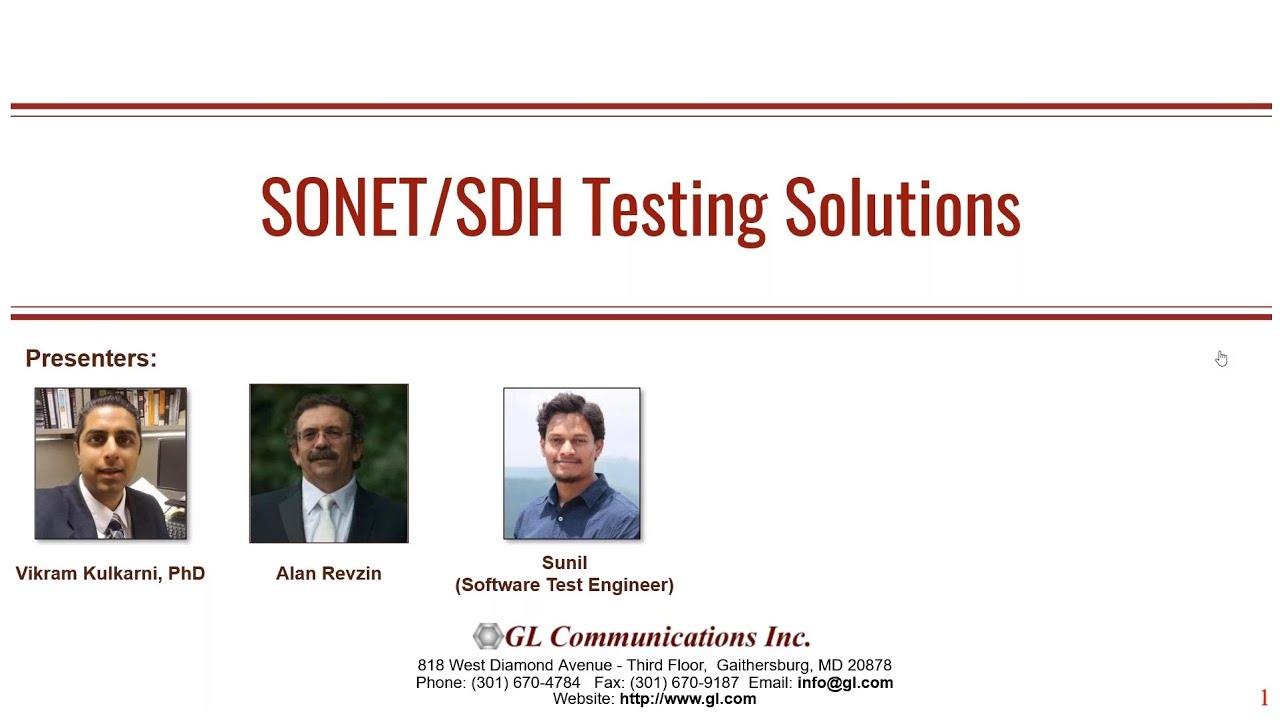 SONET and SDH Testing Solutions - YouTube