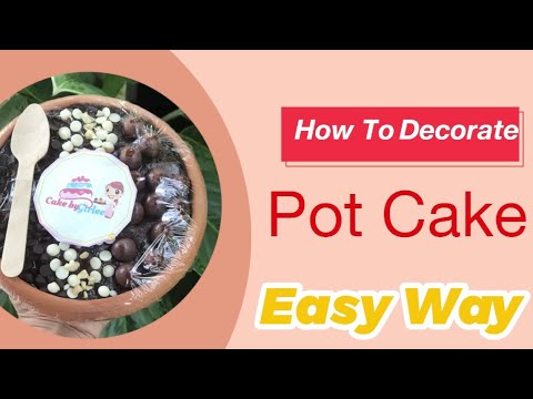 How to decorate Pot Cake 👩🏼‍🍳 - YouTube