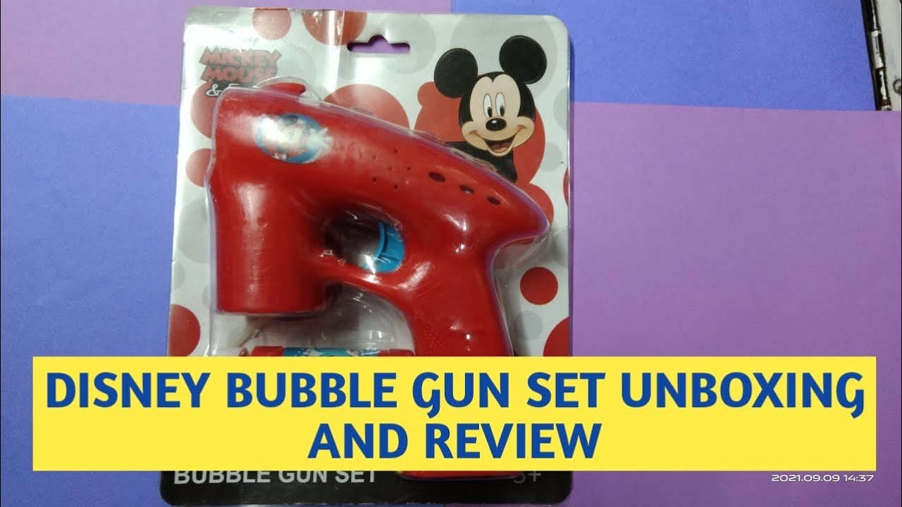 Bubble gun toy/New Disney bubble gun unboxing and review in tamil ...