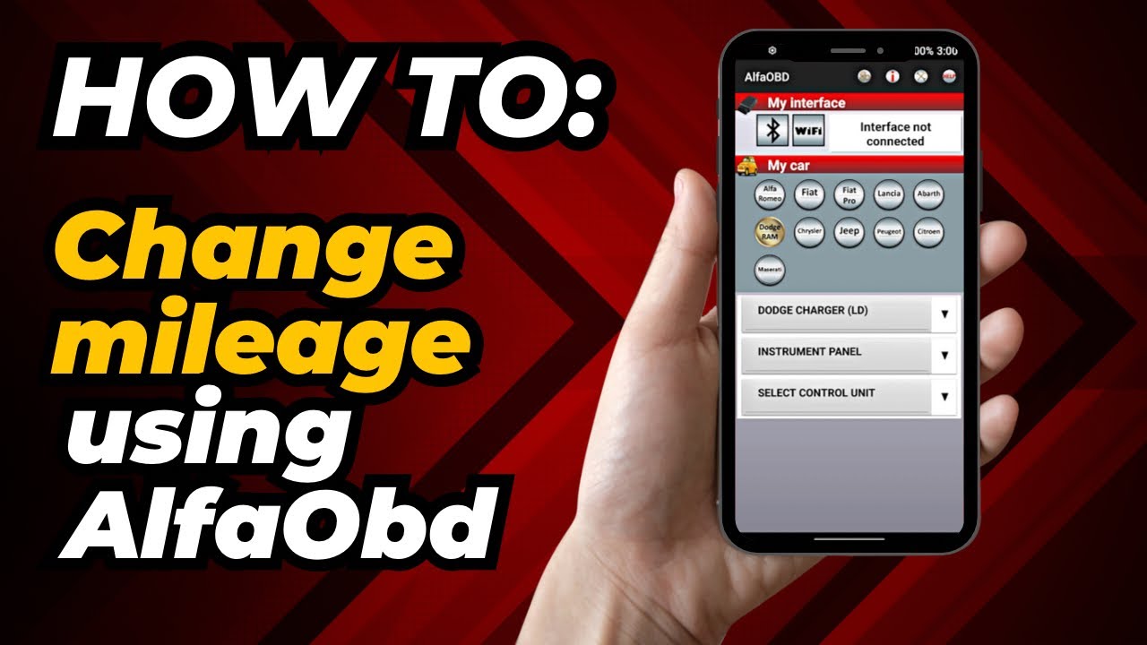 How to Change Your Cluster Mileage Using AlfaOBD on Your Dodge Charger ...