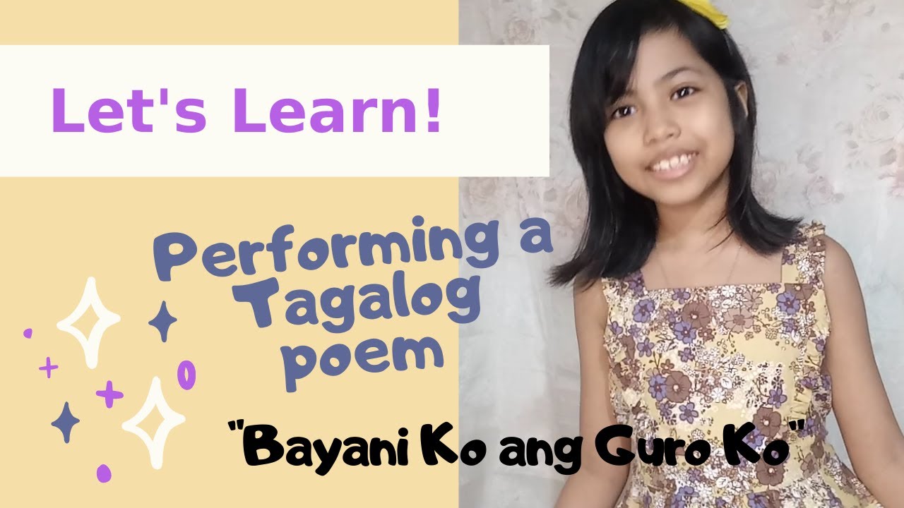 [LET'S LEARN] Bayani Ko ang Guro Ko sa pagganap ni Star 🌟 (Tula ni Ma. Bernadette G. Arabis ...