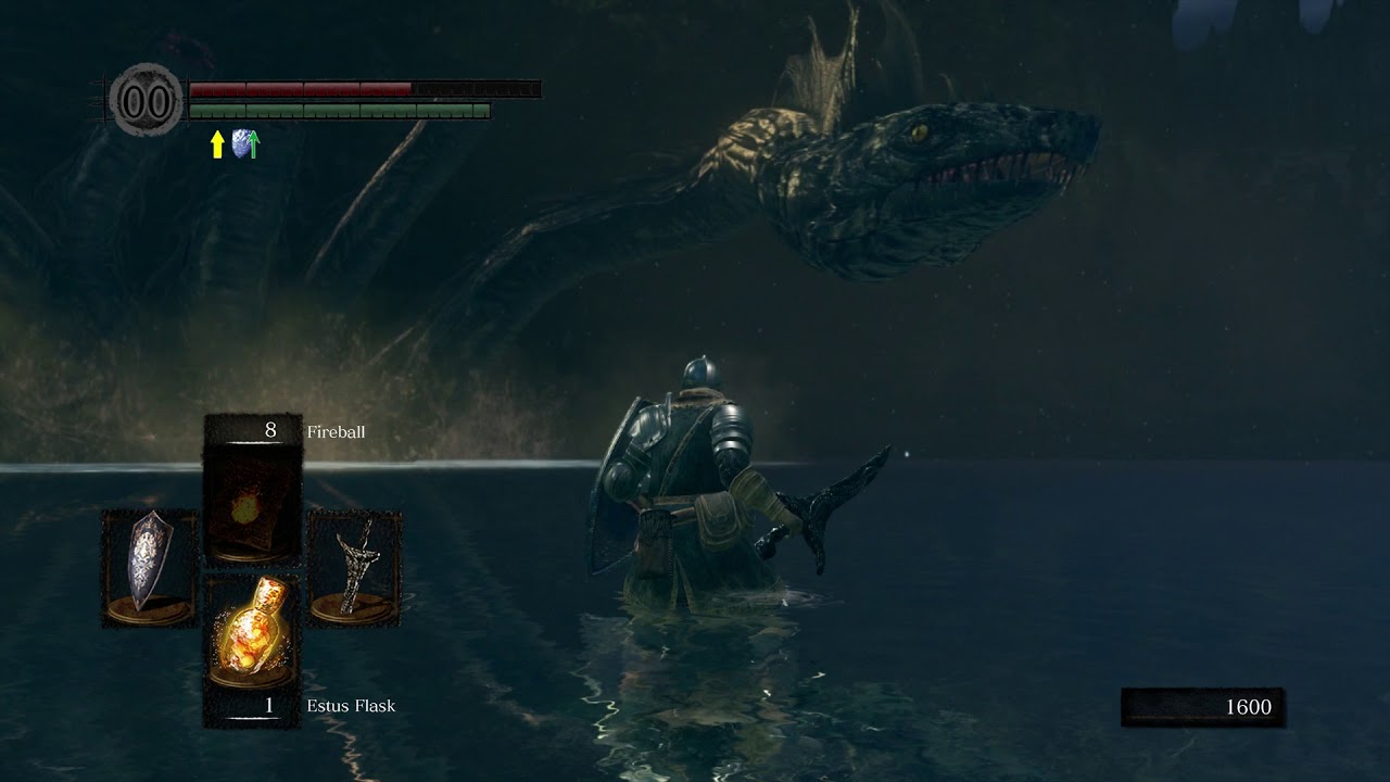 Dark Souls: Remastered - Darkroot Basin: Leviathan "The Hydra" Fight ...