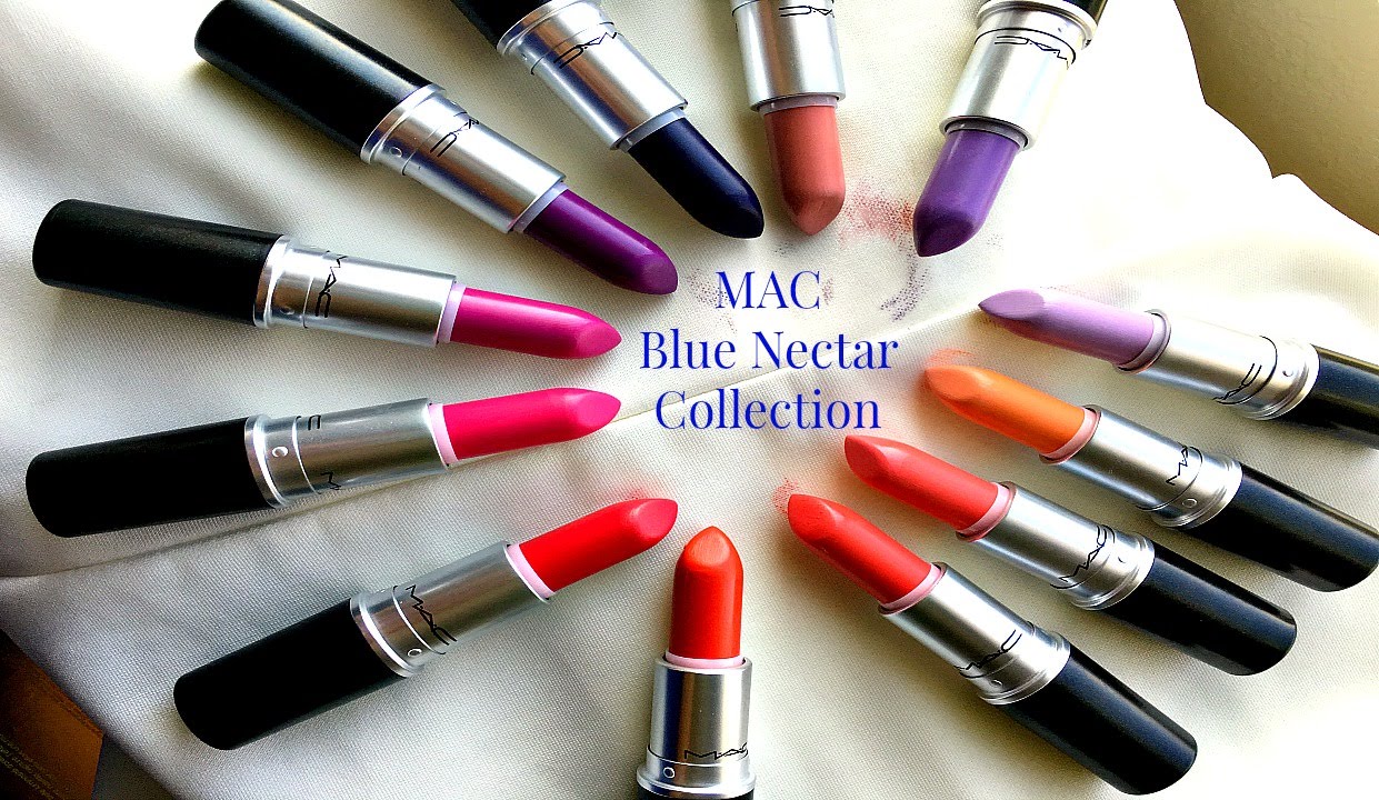 MAC Blue Nectar Collection HAUL + Swatches - YouTube