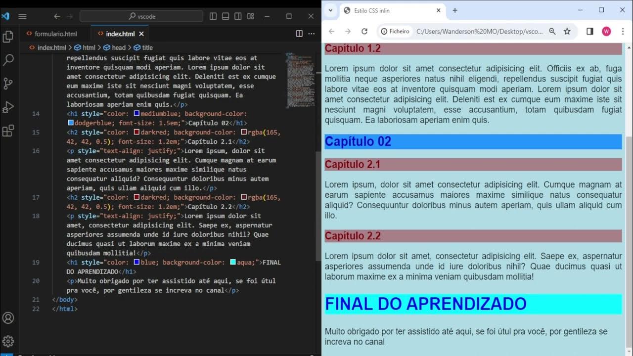 Humildade em dizer que está aprendendo HTML e CSS - YouTube