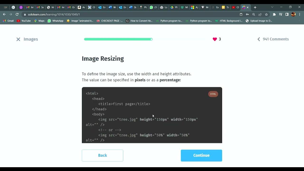 Images|12.1|HTML Basics|SOLOLEARN Answer - YouTube