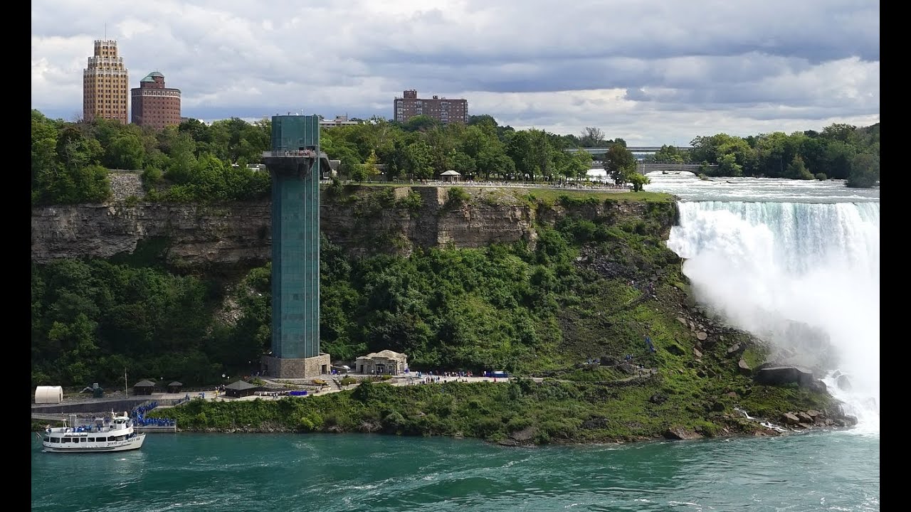 Views of the Observation deck/tower at Niagara Falls in New York - YouTube