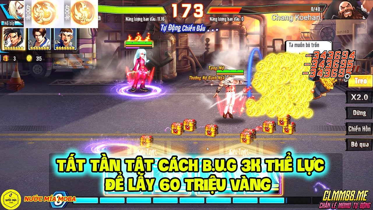 KOF Allstar Quyền Vương Chiến : Tất Tần Tật Cách B.U.G 3k Thể Lực Để ...
