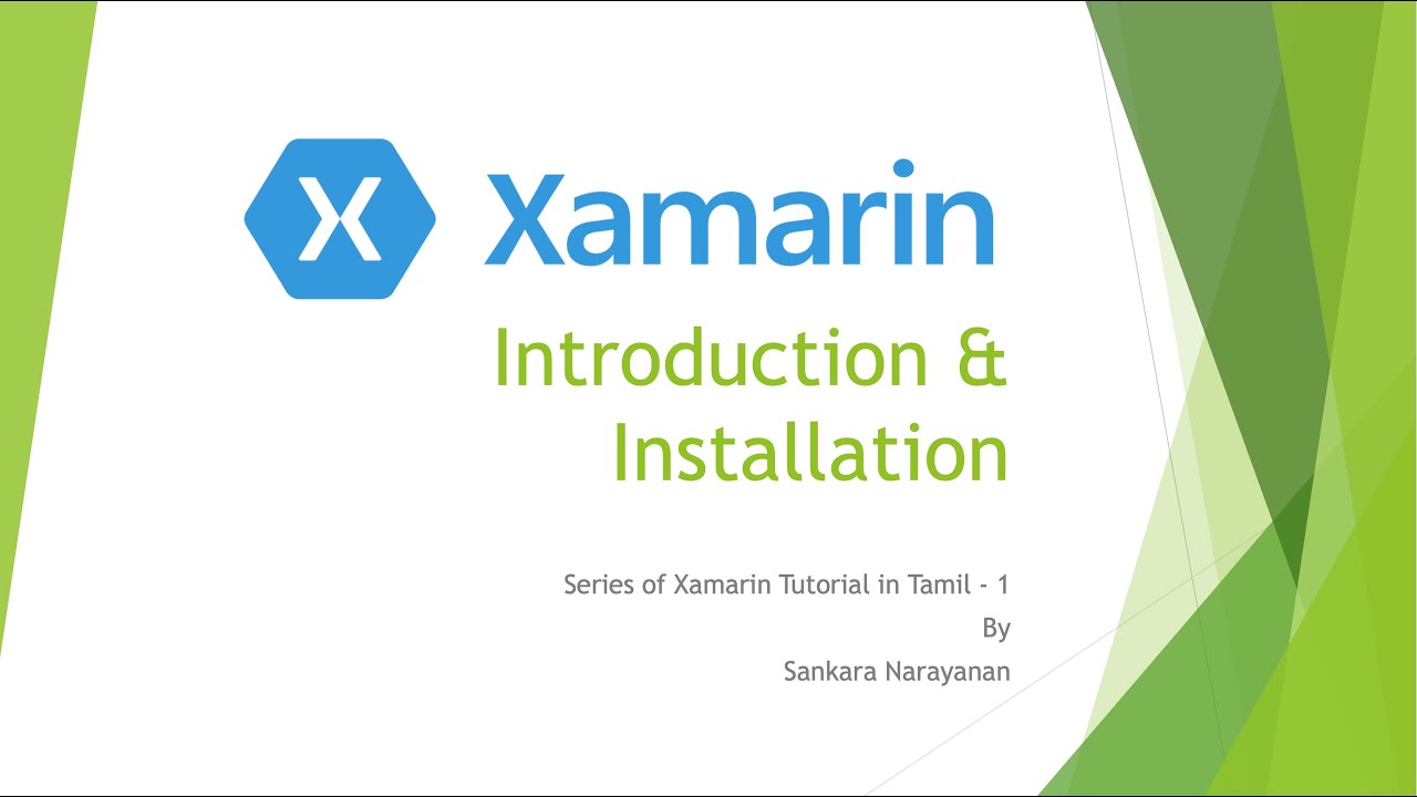 Xamarin Basics Tutorial In Tamil Part 1 Introduction And Installation 2420
