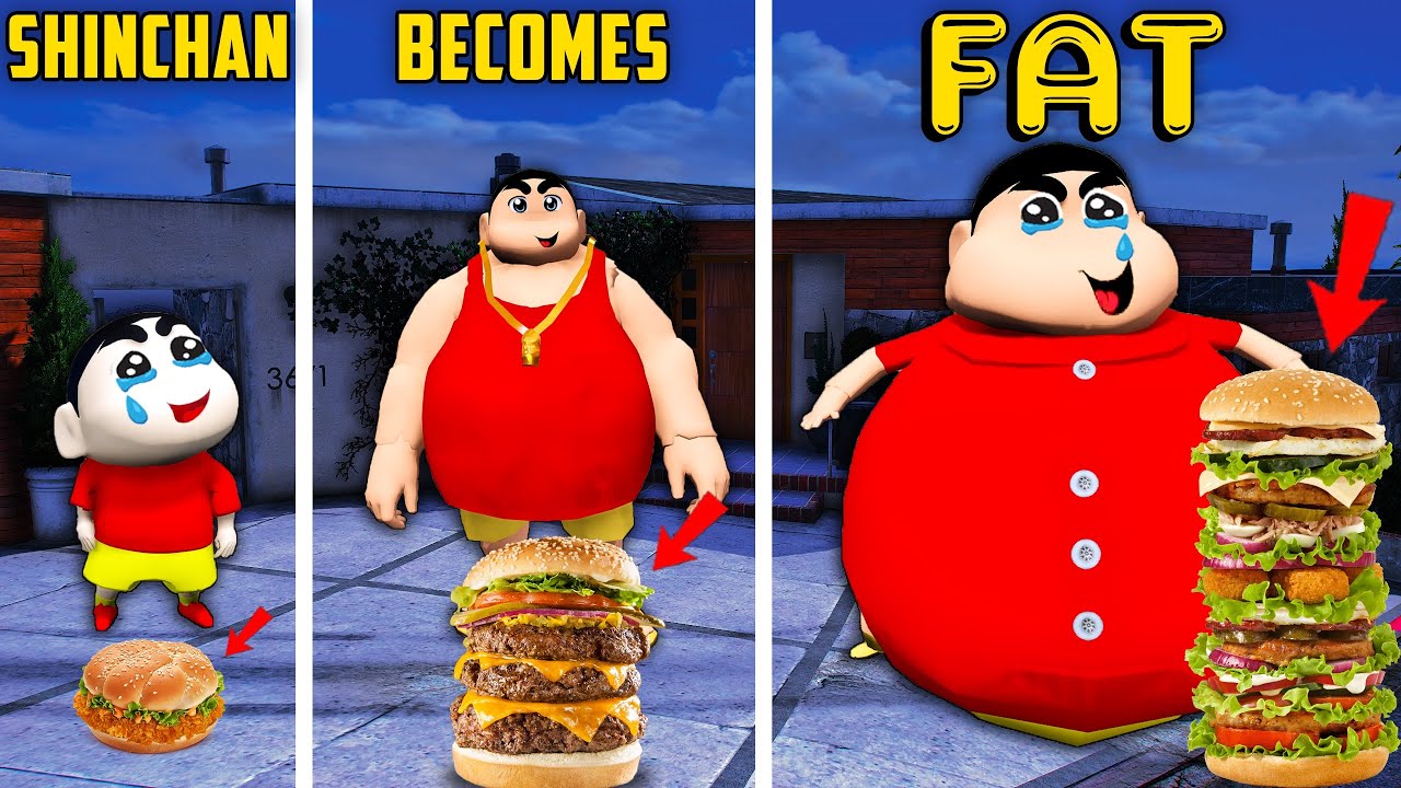 💥🔥Shinchan Became More Fat😱| Franklin And Doraemon Worrying about ...