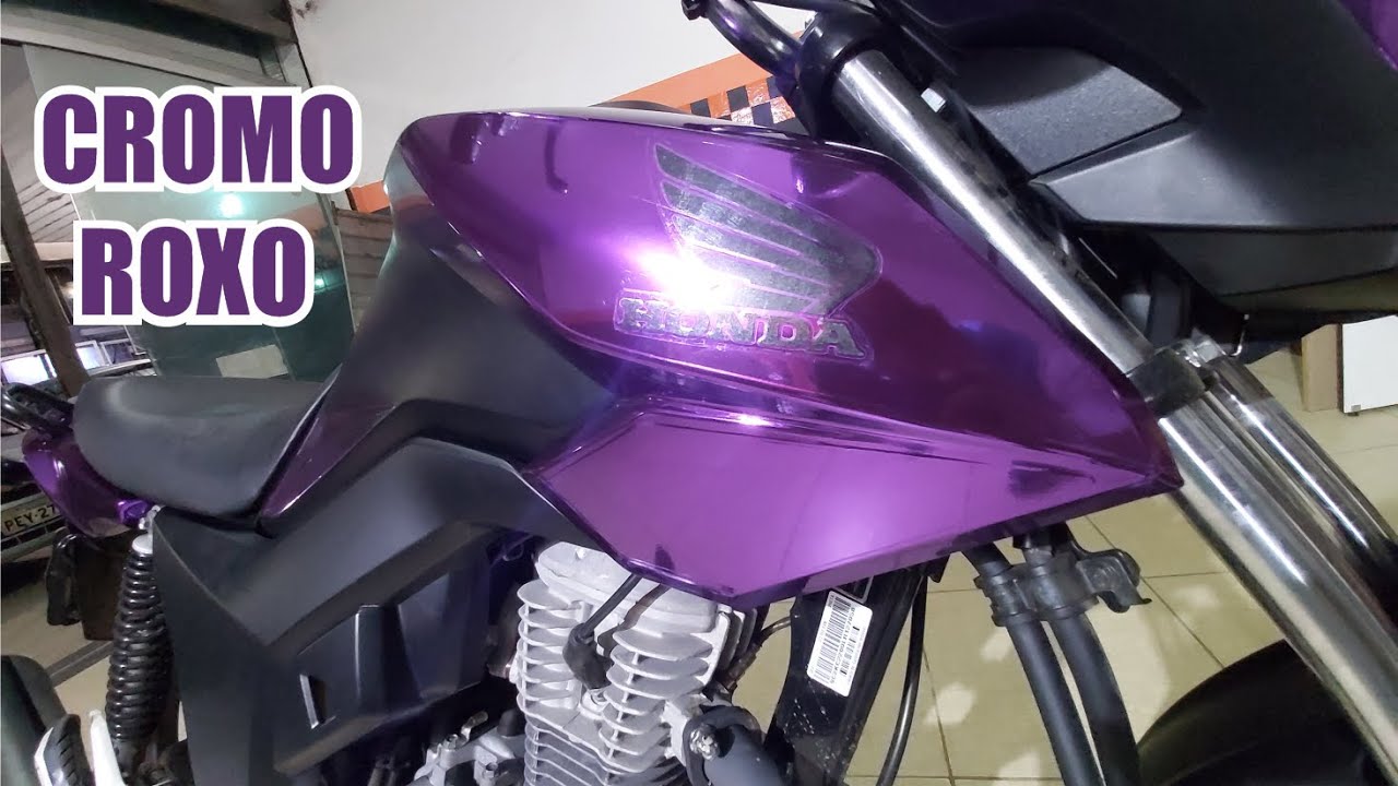 FIZ UMA FAN 160 COM O CROMO ROXO LINDO DE MAIS - YouTube