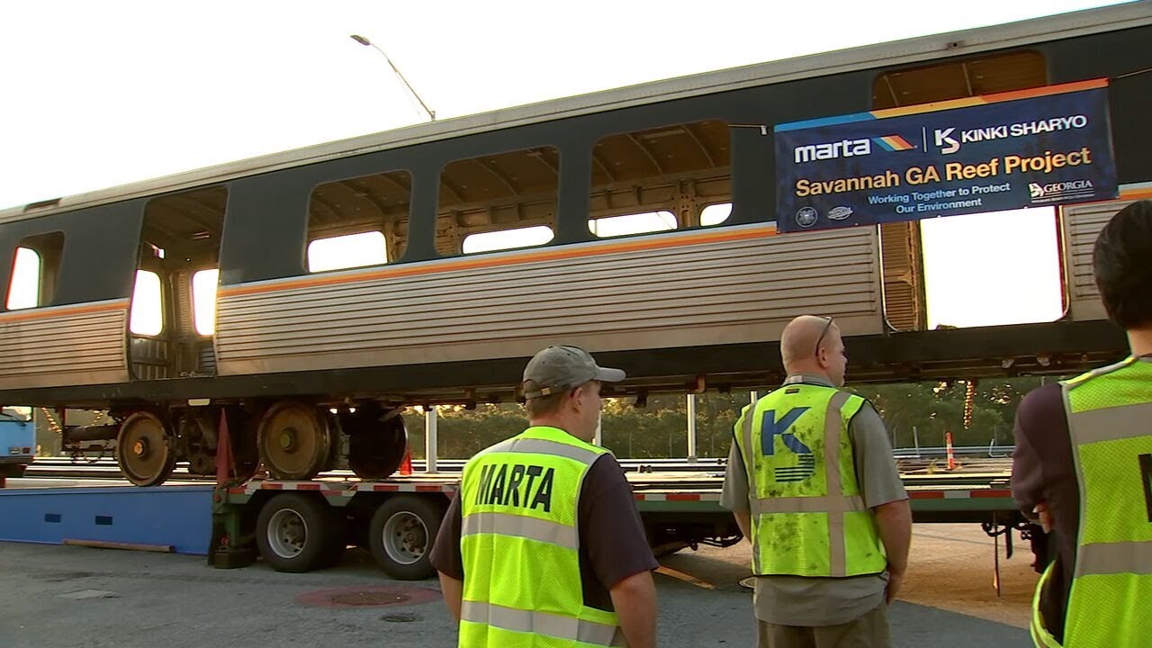 MARTA transforms retired train cars into artificial reefs off Georgia's ...