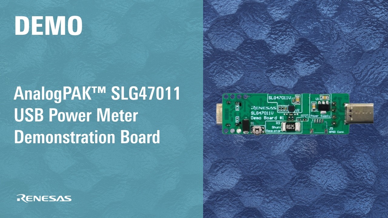 SLG47011 AnalogPAK Power Meter Demo Board Lab Demonstration - YouTube