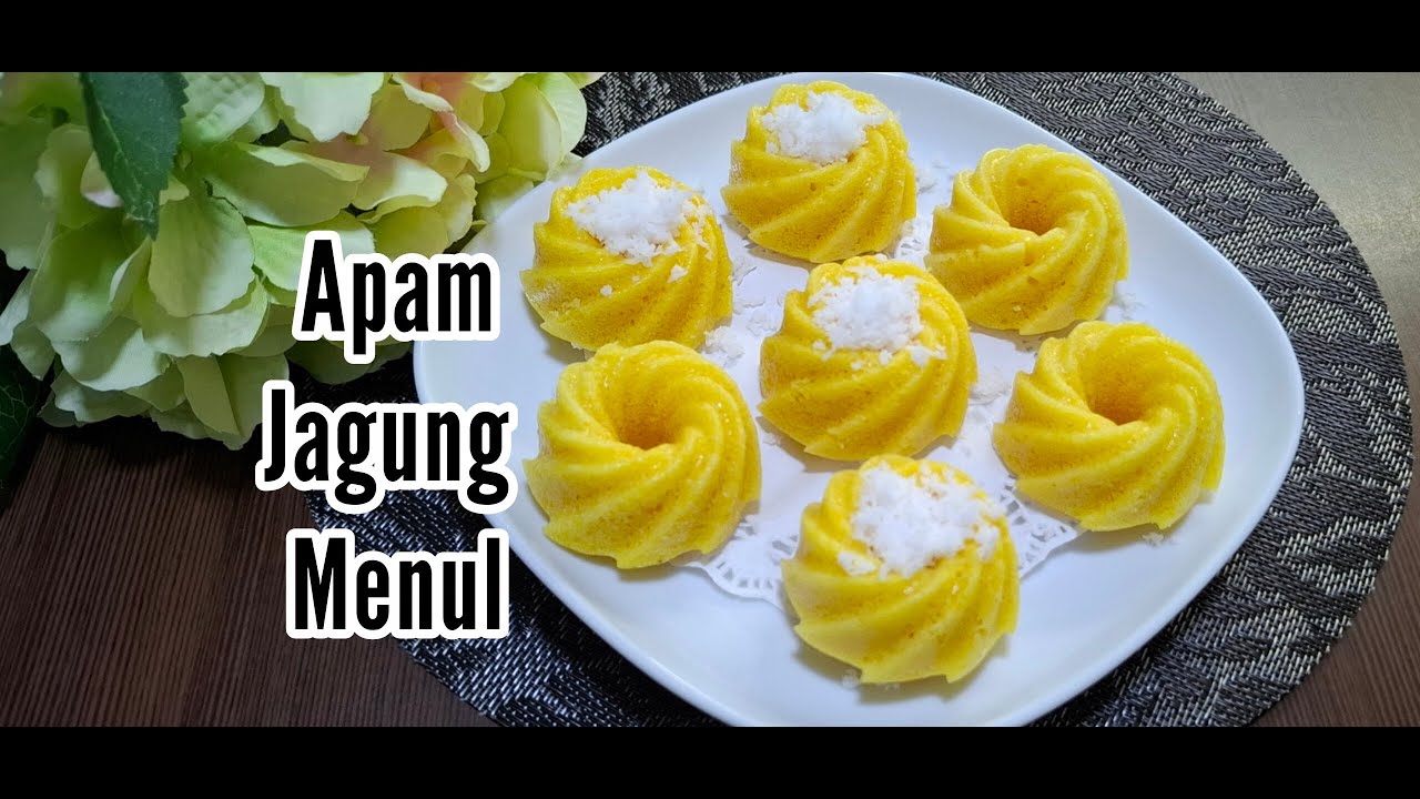 Sweetcorn Steamed Cake Recipe /Apam/Apem Jagung Gebu/Menul - YouTube