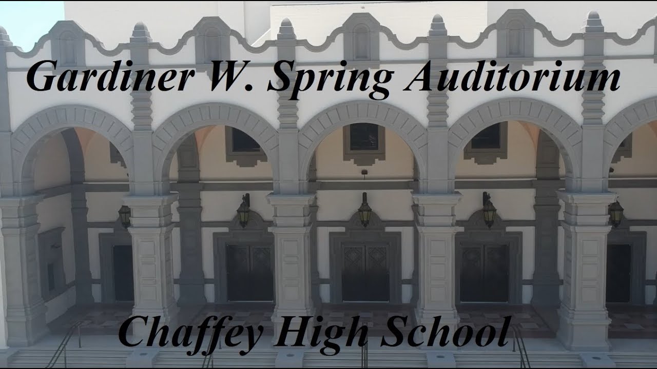 Ontario California - The Return of Gardiner W. Spring Auditorium ...