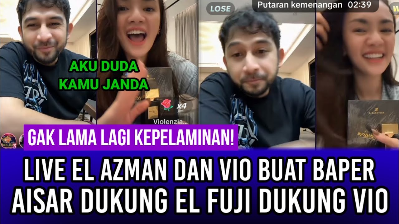 Live El Azman dan Vio Buat Baper Parah! Aisar Dukung El Azman Fuji ...