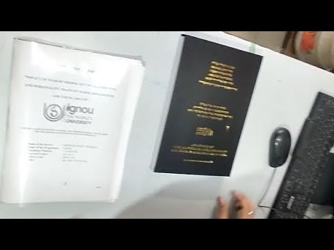 Hard Binding for IGNOU project | Final year project binding ...
