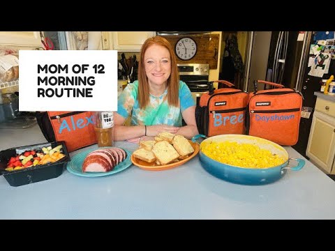 MOM OF 12 MORNING ROUTINE - YouTube