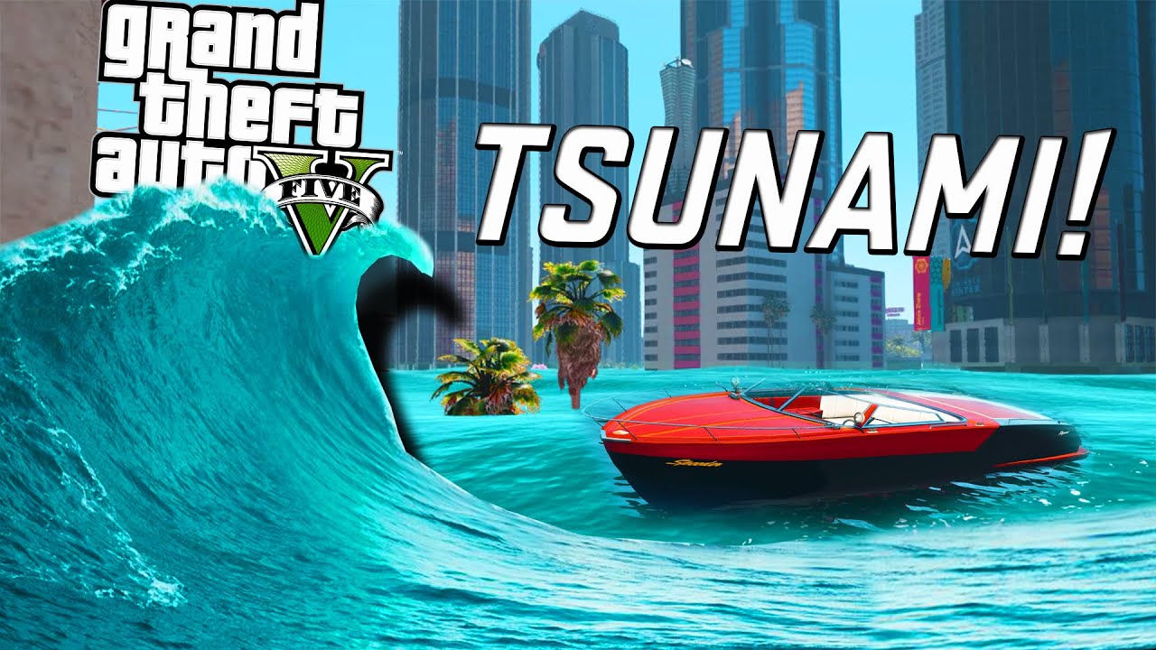 Tsunami Iski Los Santokseen! GTA 5 Modit - YouTube