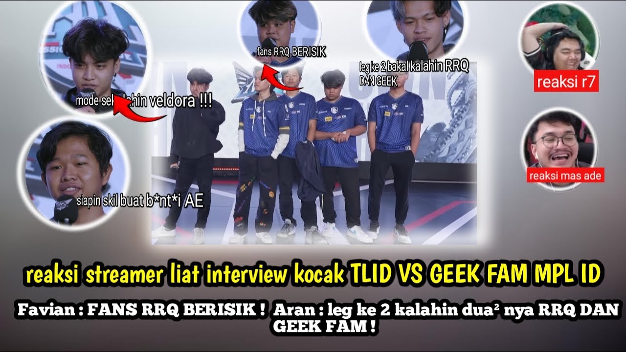 KLARIFIKASI FAVIAN SOAL FANS RRQ BRISIK ! Reaksi R7 & mas ade interview TLID VS GEEK FAM MPL ID ...