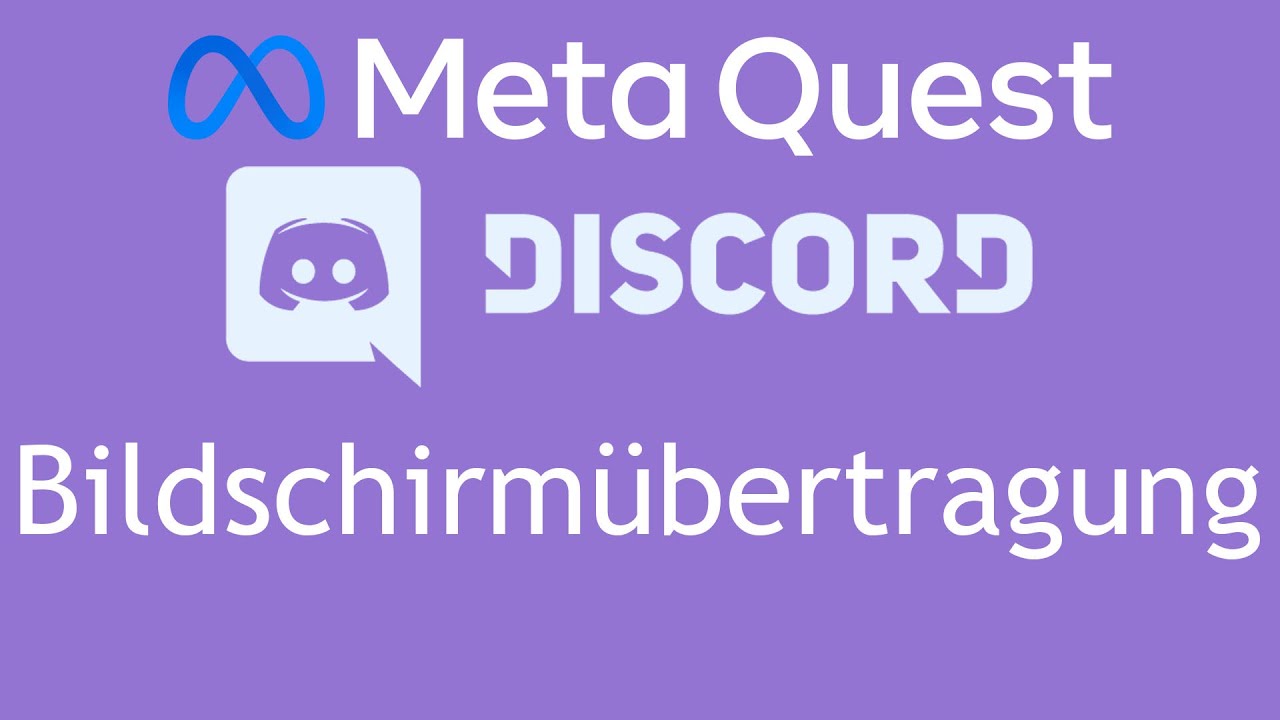 Meta Quest 3 - Discord Bildschirmübertragung ohne PC - YouTube