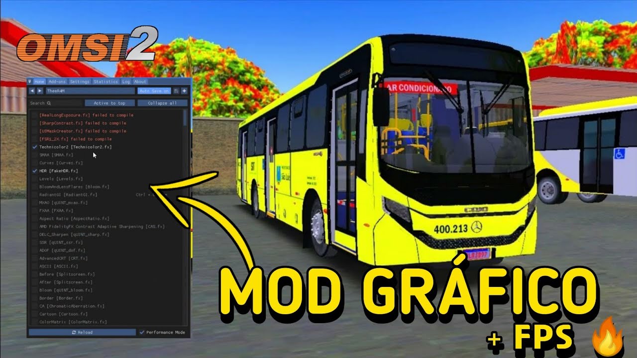 RESHEDE OMSI 2 GRAFICOS MAS REALISTA COMO INSTALAR EM QUALQUER JOGO ...