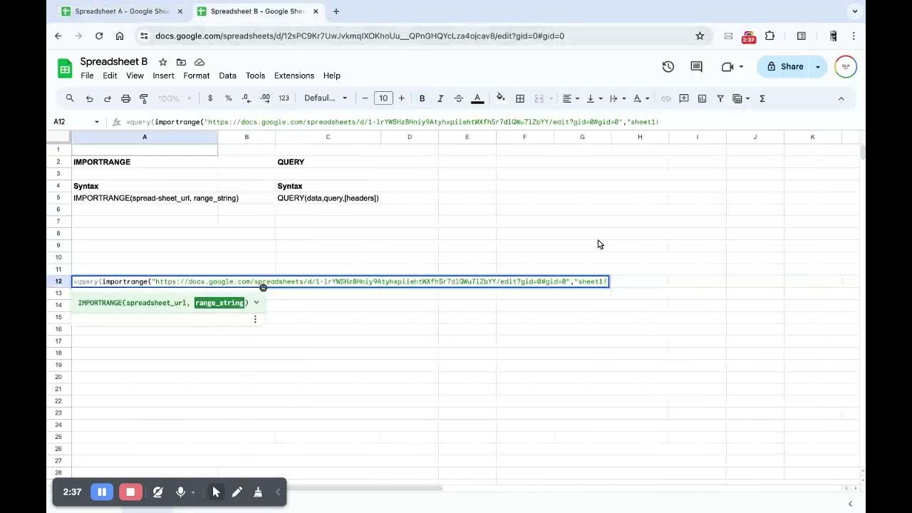 Mastering Google Sheets: Import and Filter Data with IMPORTRANGE and QUERY - YouTube