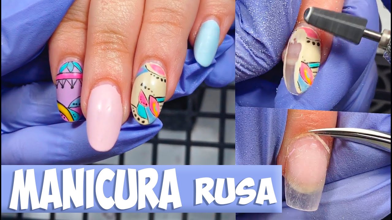 Como hago la Manicura Rusa🔍 en mi CLIENTA💖 - YouTube