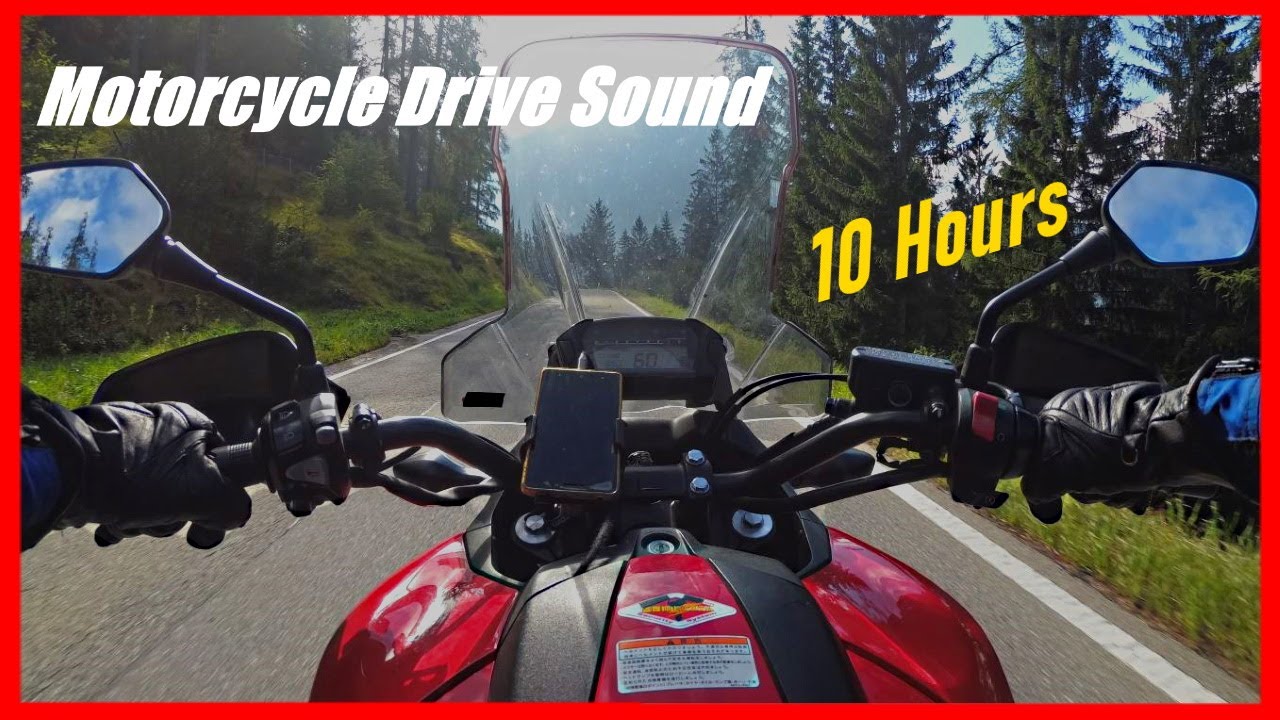 Motorcycle Driving Sound for Sleep or Relax, 10 Hours Drive Ambience ...