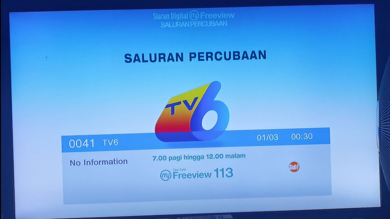 RTM TV6 - A New TV Channel in Malaysia - YouTube