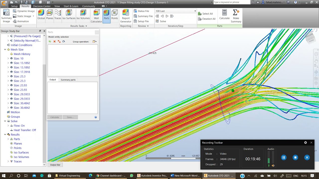 CFD Y Shape fitting and Modelling - YouTube