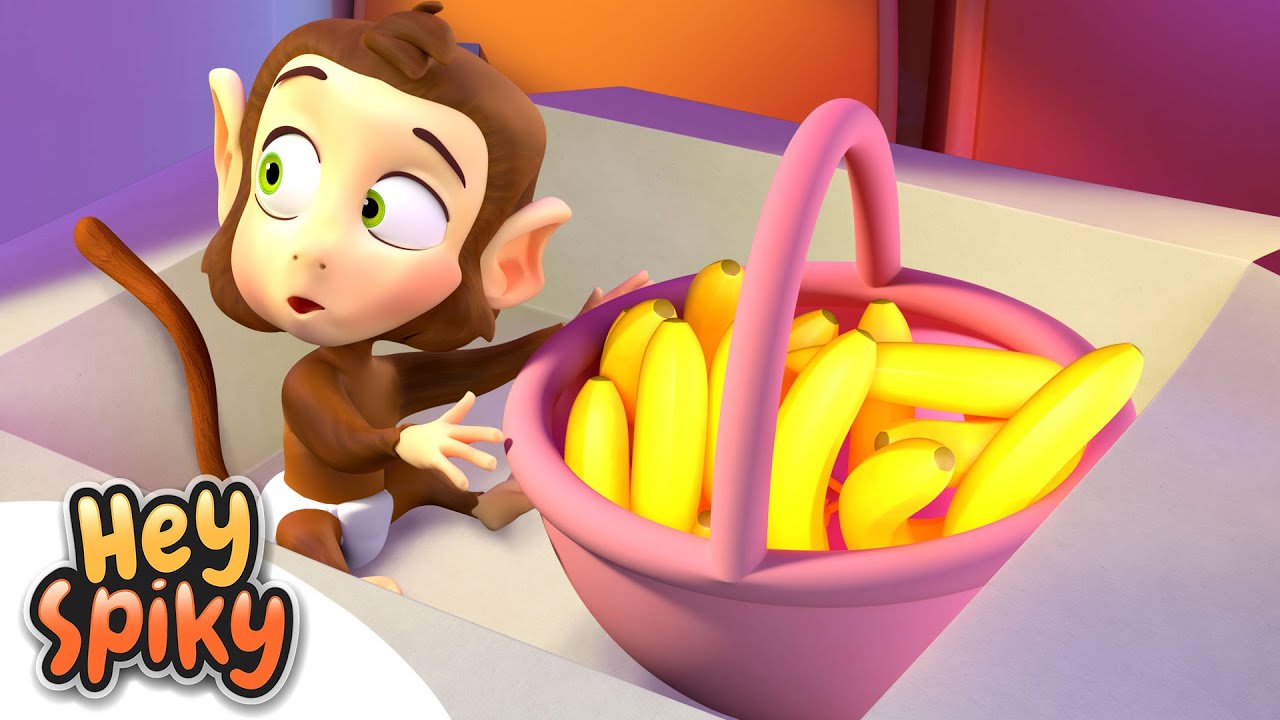 Johny Johny Yes Papa (Monkey Edition) - Hey Spiky Nursery Rhymes & Kids ...