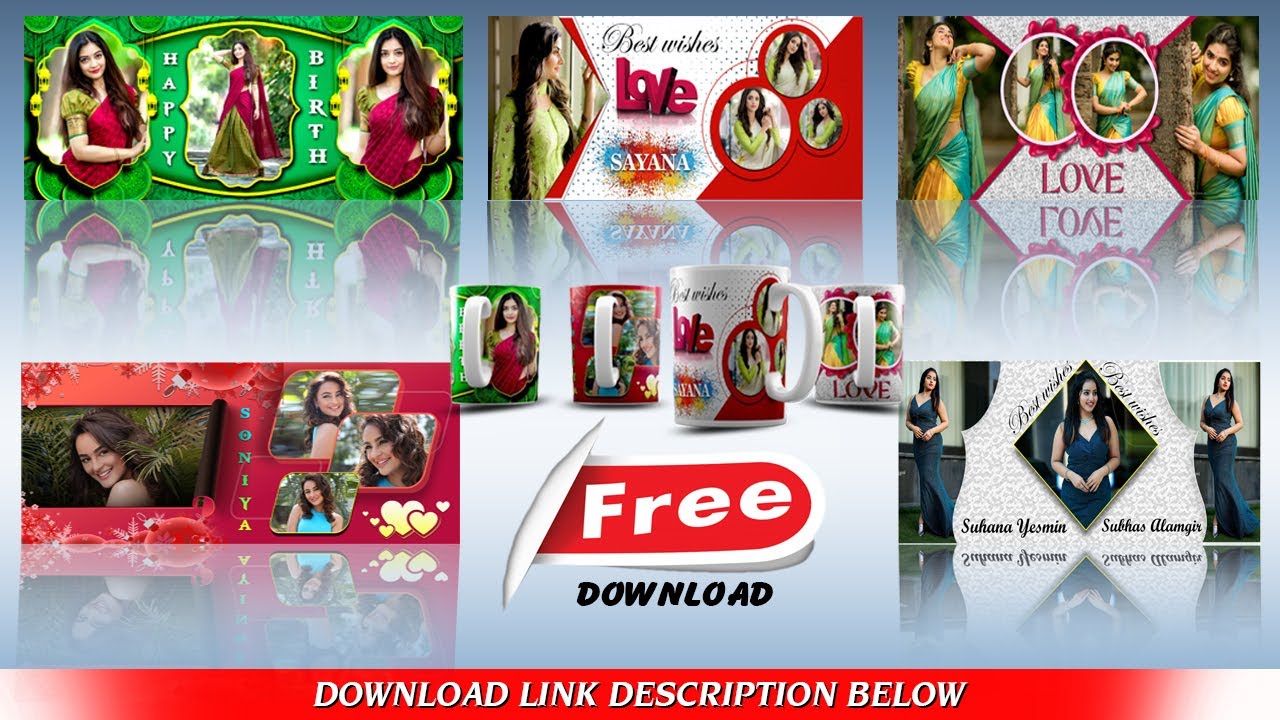 mug design free download/ how to create mug design in Photoshop/sunset ...
