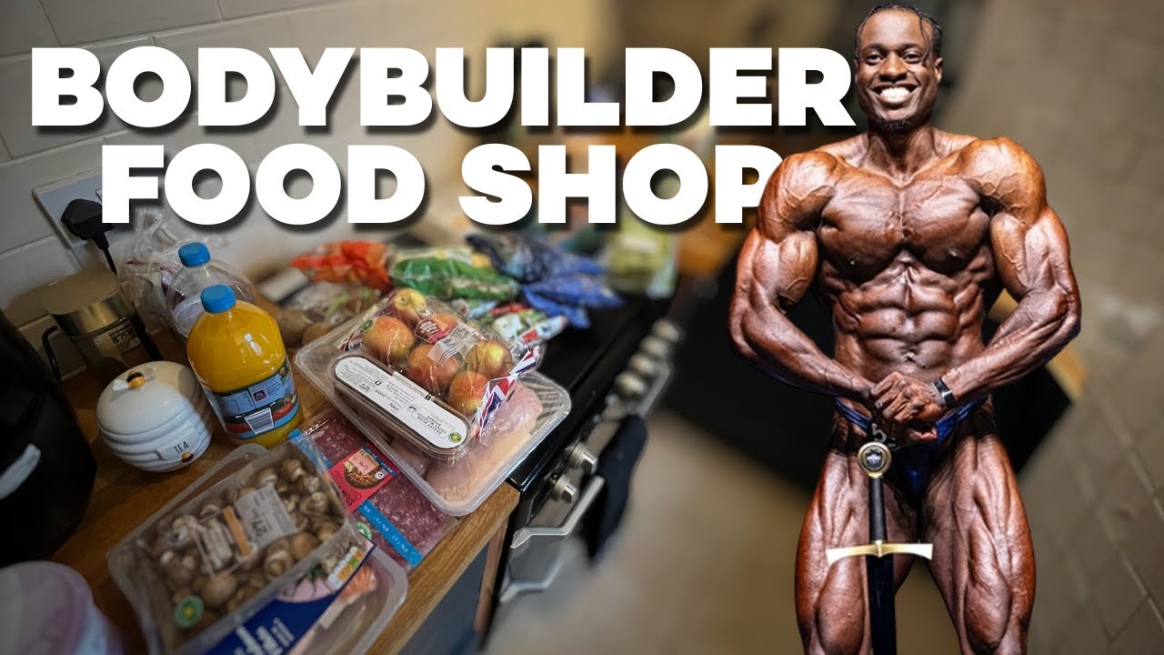 My weekly food shop as a pro bodybuilder. - YouTube