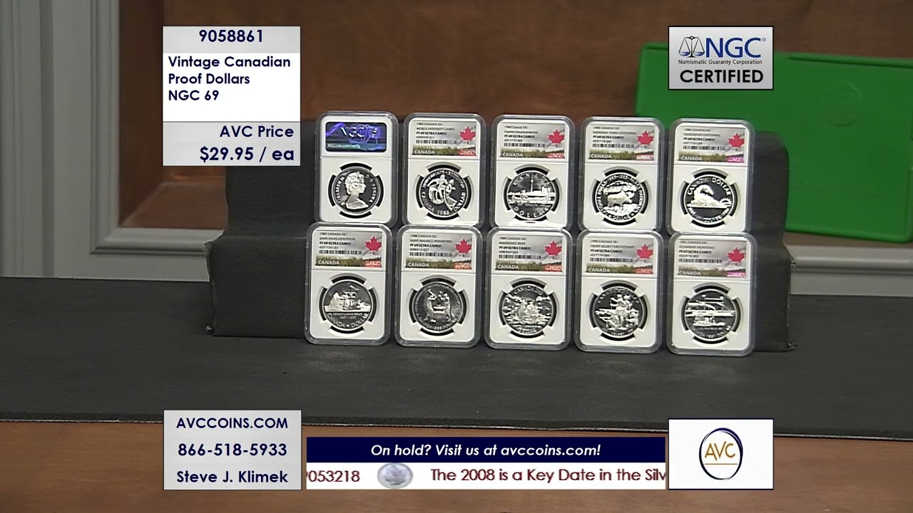 Vintage Canadian Proof Dollars - NGC 69 - YouTube