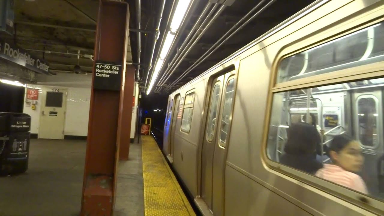 NYC Subway Special: Bay Ridge-bound R160 (R) Entering & Leaving 47th ...