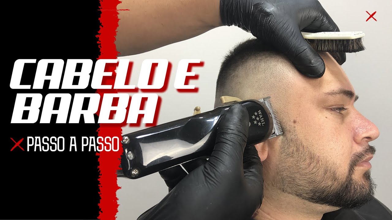 TUTORIAL DEGRADÊ CABELO E BARBA | BARBEIRO BARBOSA - YouTube