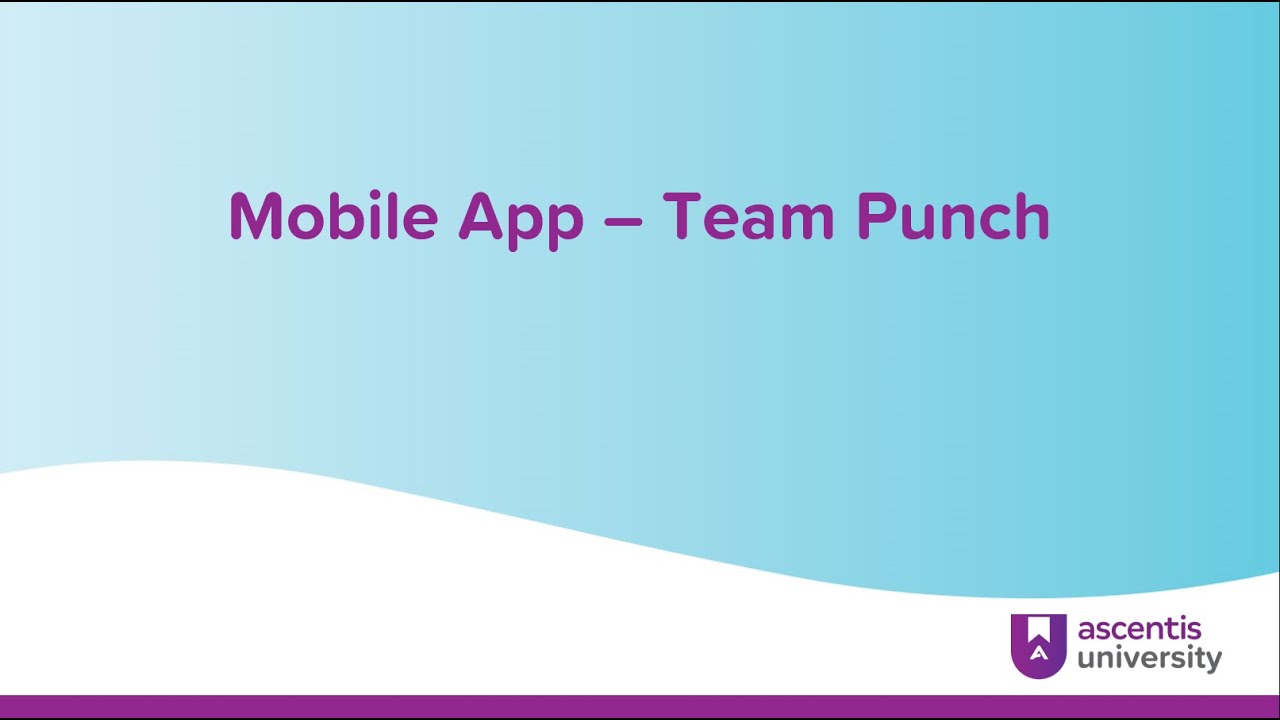 Mobile App - Team Punch - YouTube