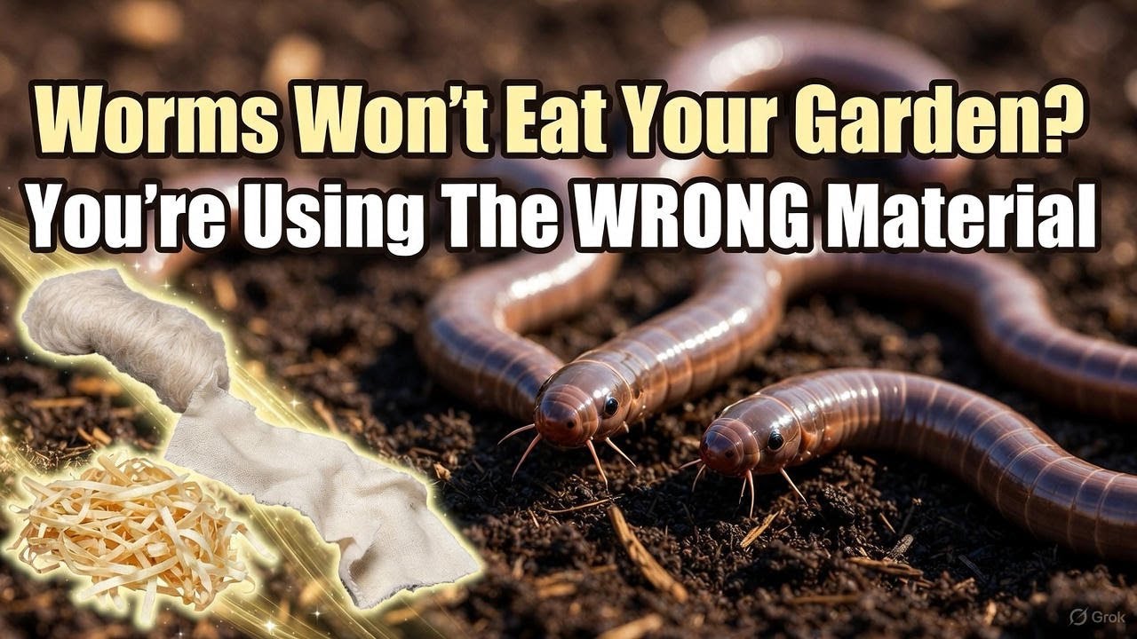 I Buried Wool, Cotton, and Paper… Worms Picked a Favorite FAST! - YouTube