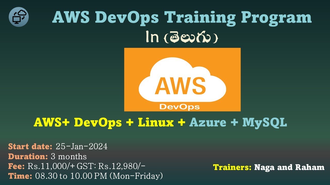 Announcement#1 | AWS DevOps 25-Jan-2024 batch | Cloud Computing In ...
