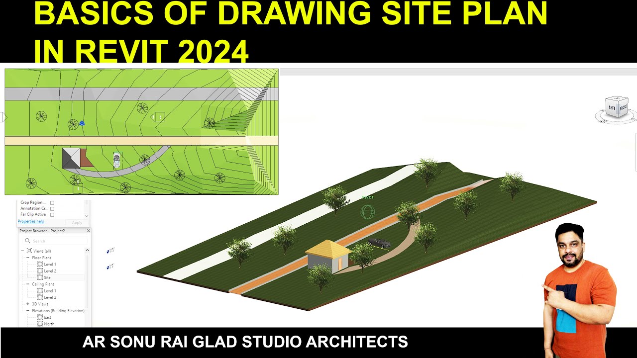 BASICS OF DRAWING SITE PLAN IN REVIT 2024 TUTORIAL - YouTube