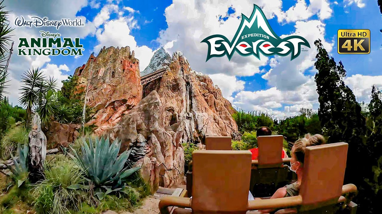 Expedition Everest Roller Coaster On Ride 4K POV Disney's Animal ...