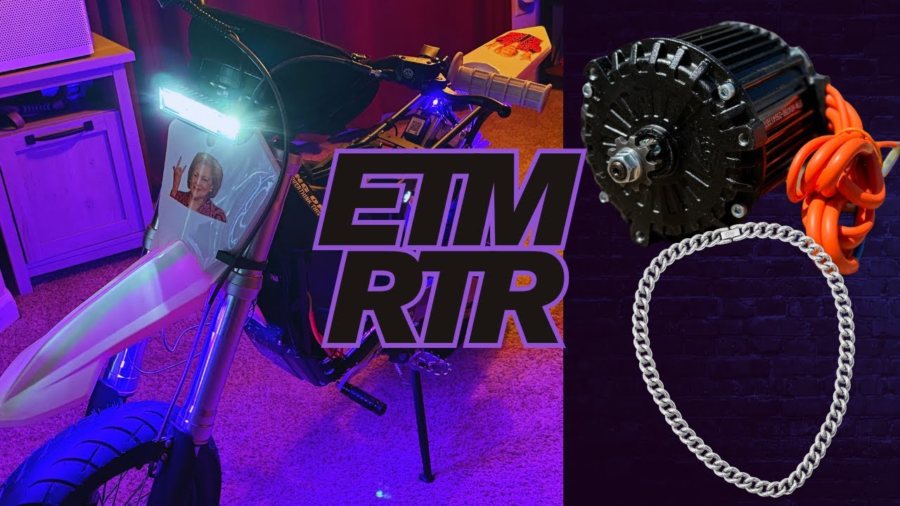 ETM RTR High Torque Motor 1st Ride Vs. Stock Chain - YouTube