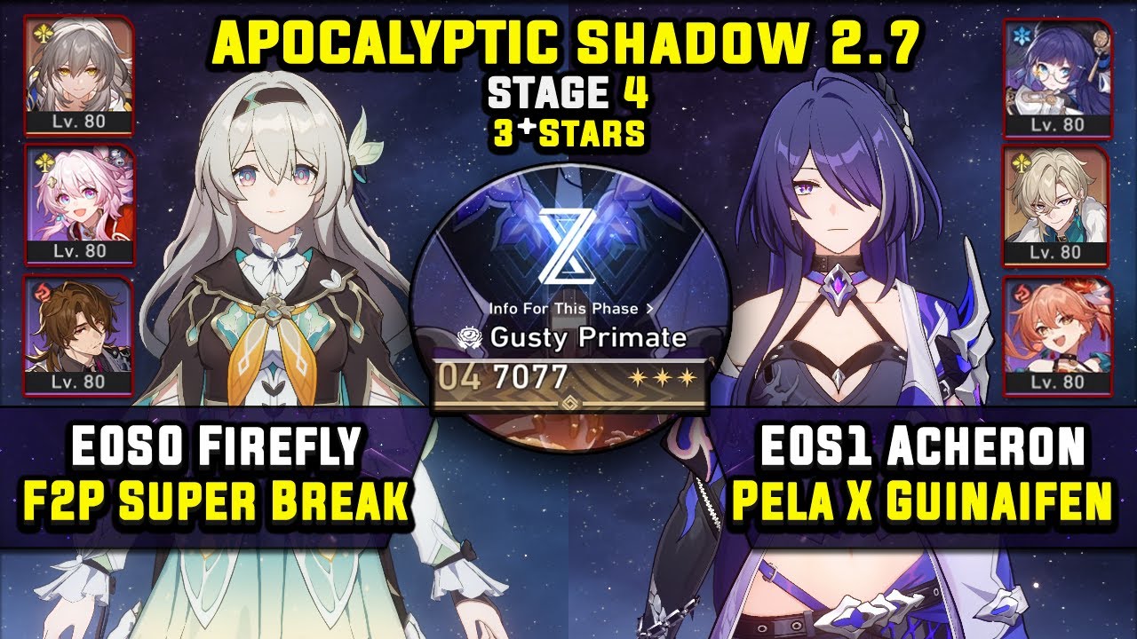 E0 Firefly F2P Super Break & E0 Acheron Carry (3 Stars) Apocalyptic ...