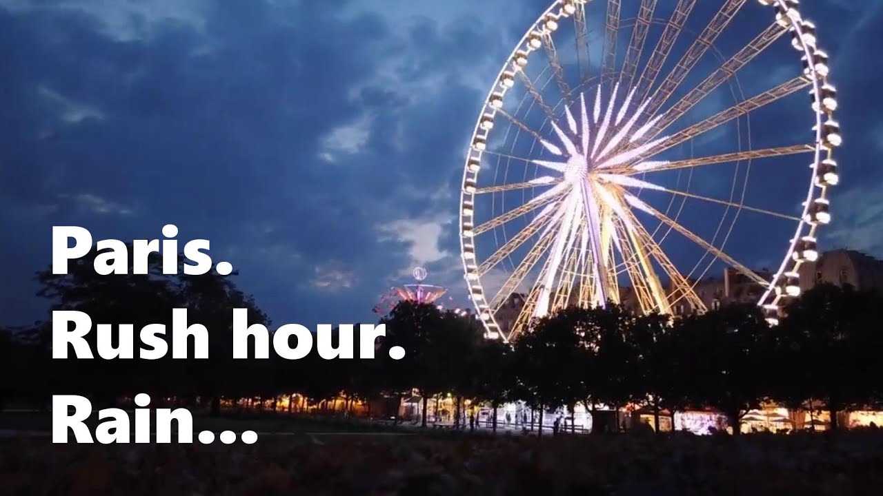 Paris. Rush hour. Rain... - YouTube