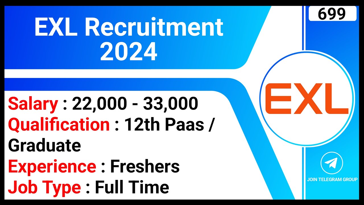 EXL Recruitment 2024 | Permanent Job | 12th Paas Jobs | Full Time Jobs | Executive Jobs - YouTube