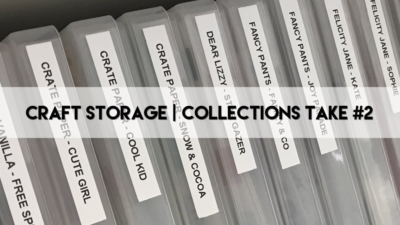Craft Organisation | Paper Collections Storage Take #2 - YouTube