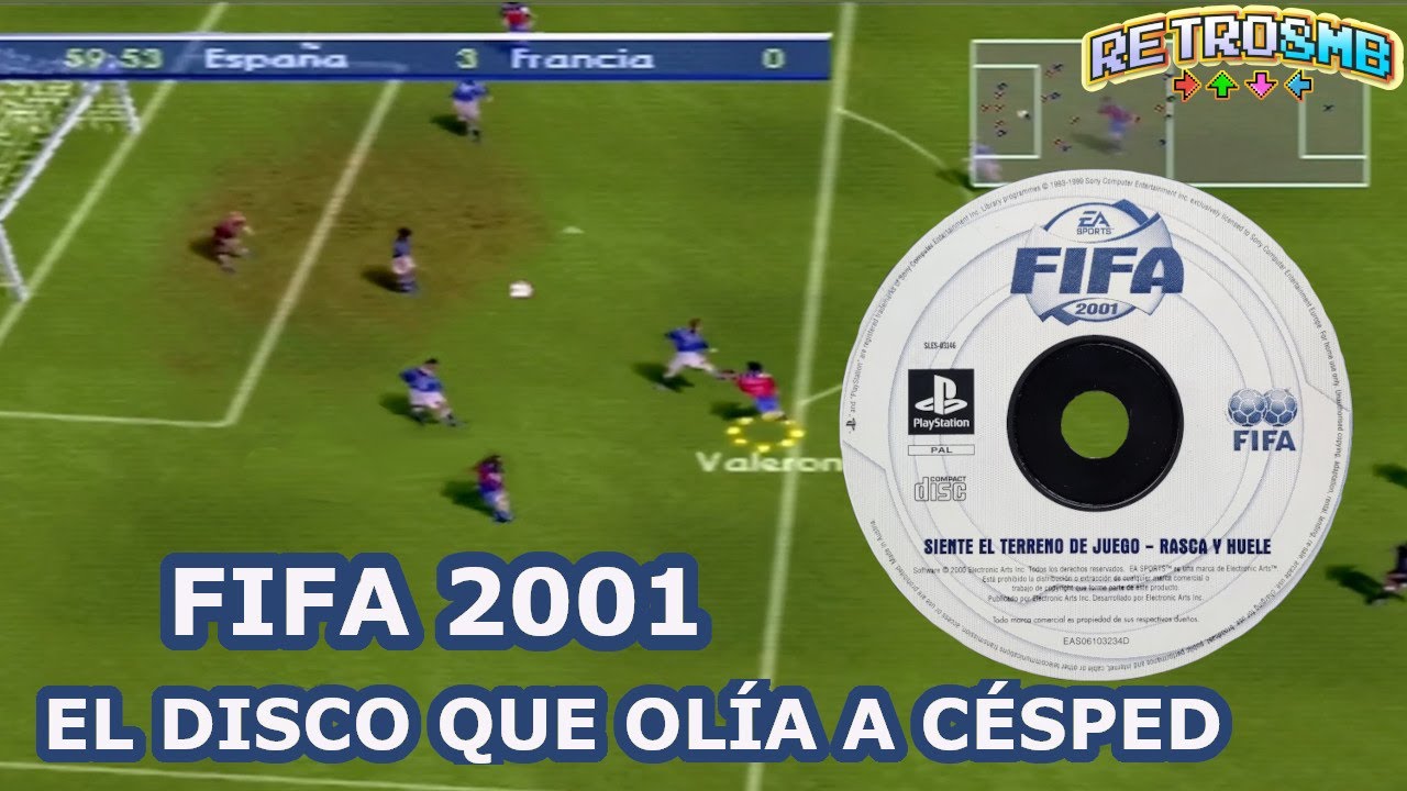 FIFA 2001 de PS1, el disco con OLOR a CÉSPED | Gameplay ESPAÑA ...