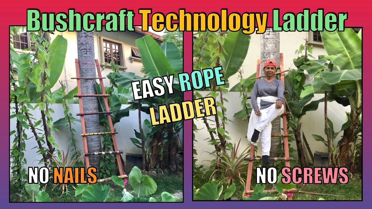 How I made this Ladder using Bushcraft Technology? - YouTube